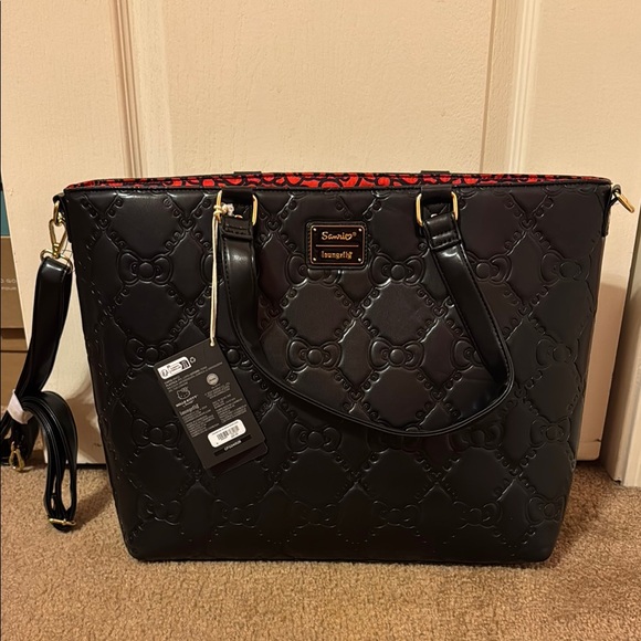 Loungefly | Bags | Loungefly Hello Kitty Black Tote Bag | Poshmark